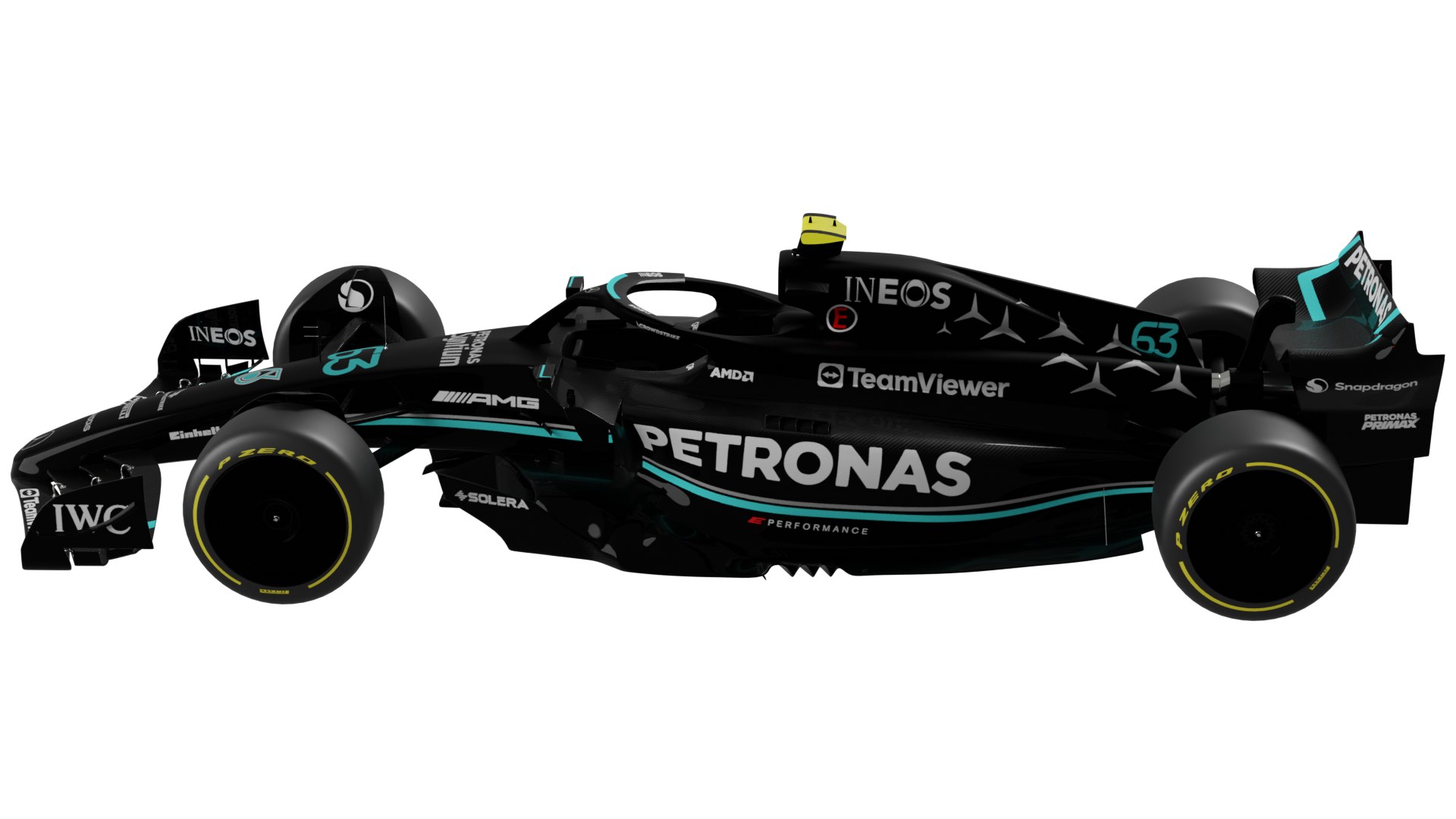 Mercedes W14 F1 3D Model - TurboSquid 2234683