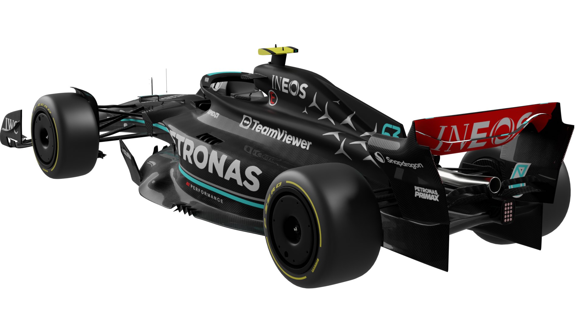 Mercedes W14 F1 3D Model - TurboSquid 2234683