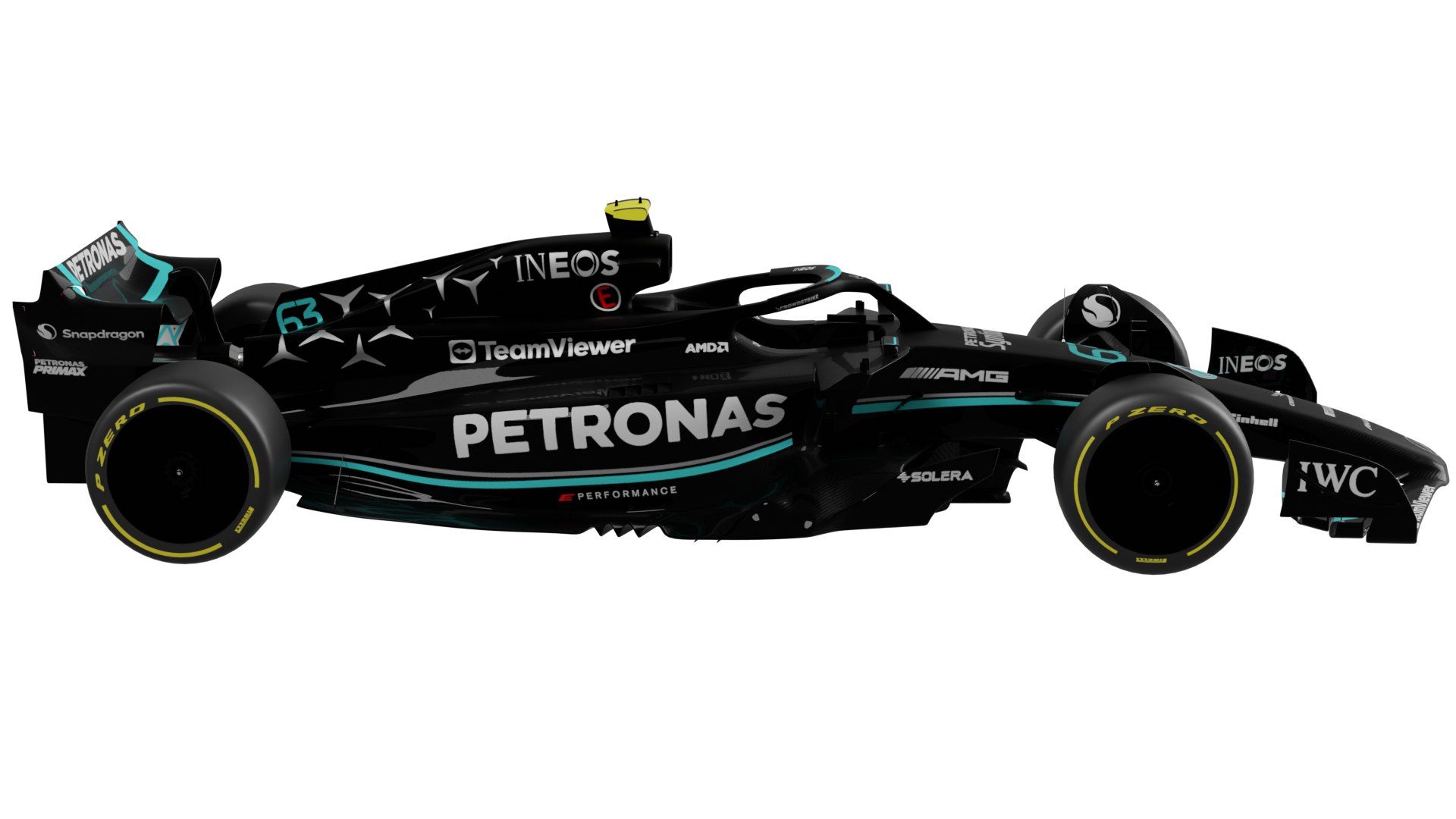 Mercedes W14 F1 3D Model - TurboSquid 2234683