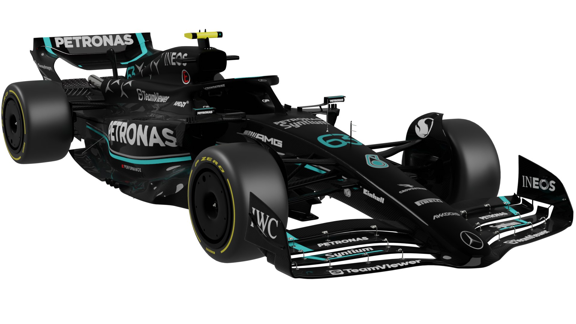 Mercedes W14 F1 3D Model - TurboSquid 2234683