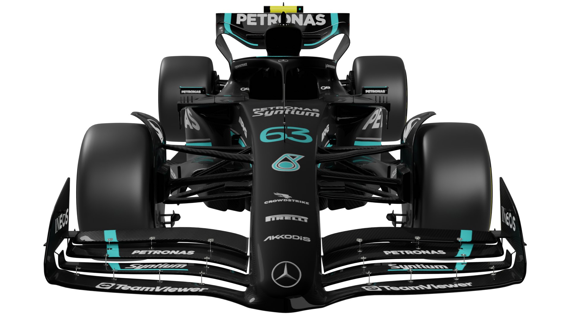 Mercedes W14 F1 3D Model - TurboSquid 2234683