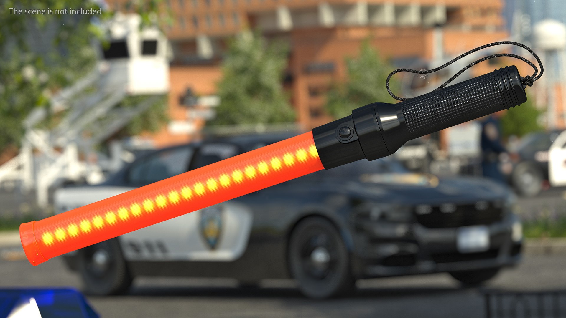 3D traffic control police baton model - TurboSquid 1706836