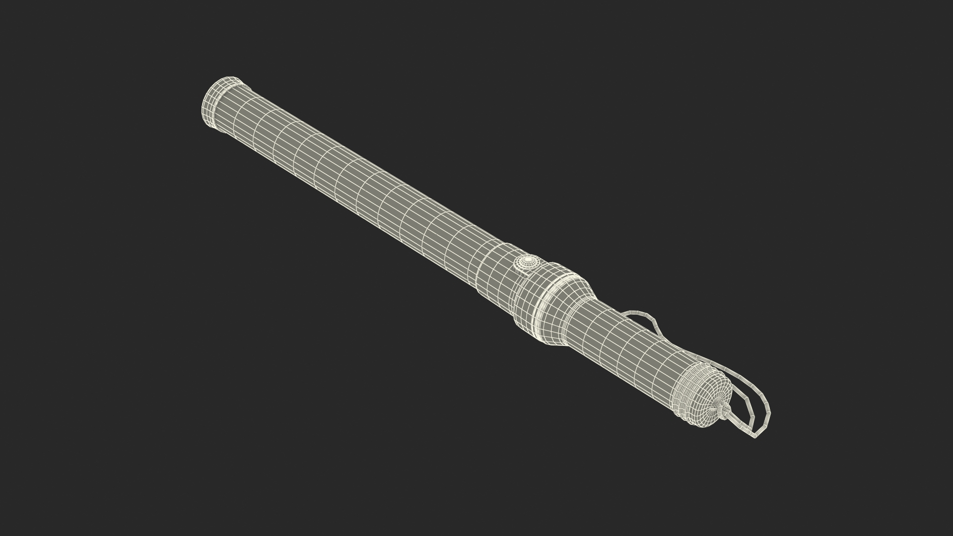 3D traffic control police baton model - TurboSquid 1706836