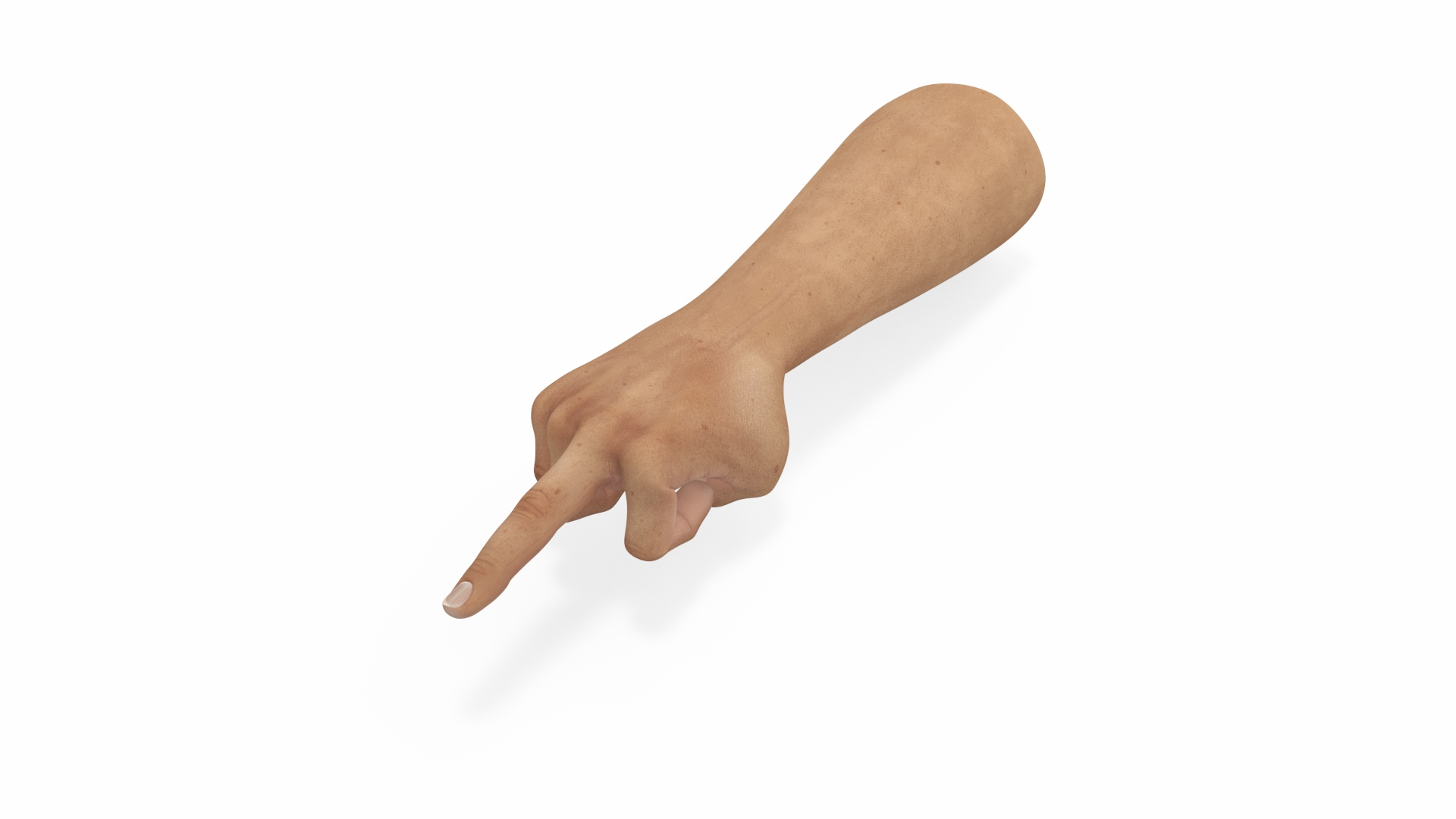 Man Hand Middle Finger Sign 3D Model - TurboSquid 2195762