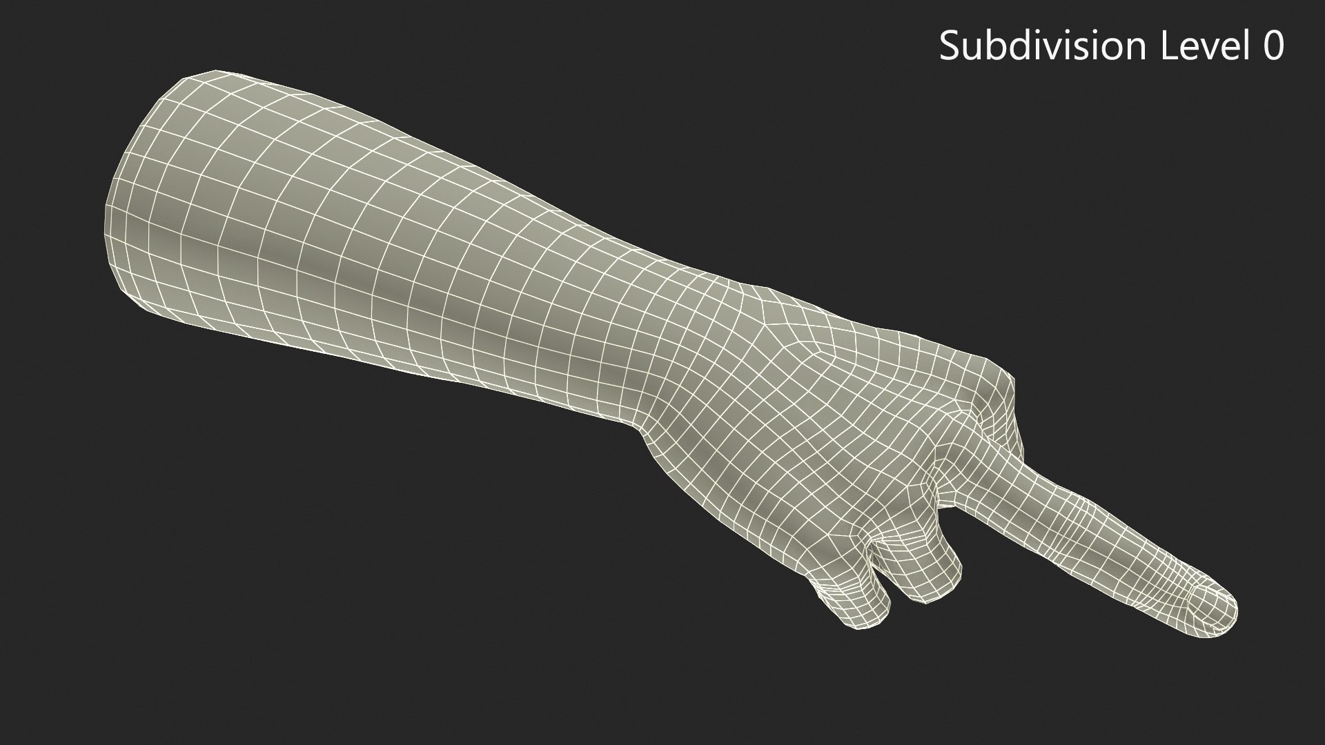 Man Hand Middle Finger Sign 3D Model - TurboSquid 2195762