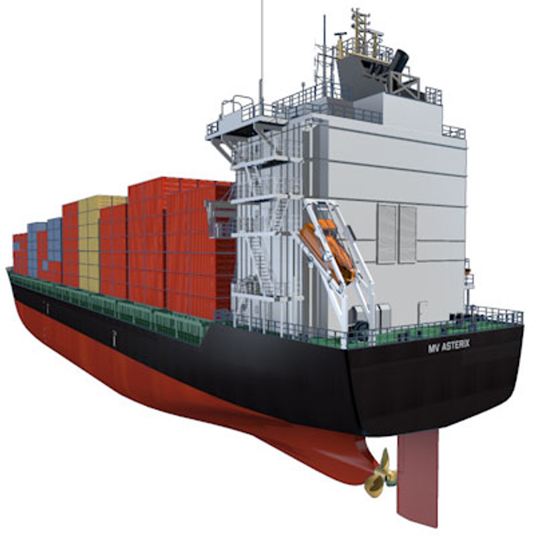 Container Vessel 3d Model