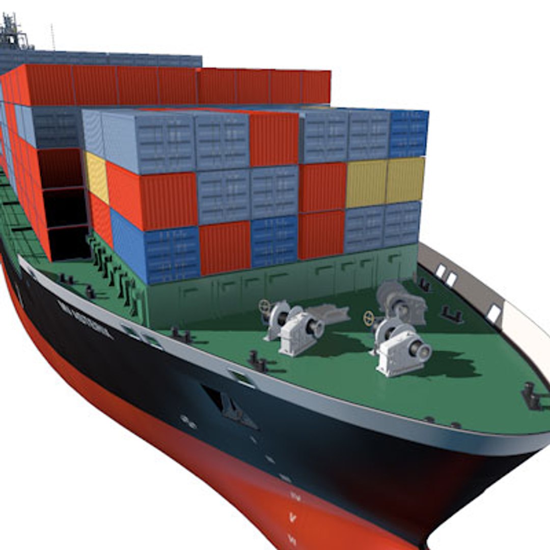 Container Vessel 3d Model
