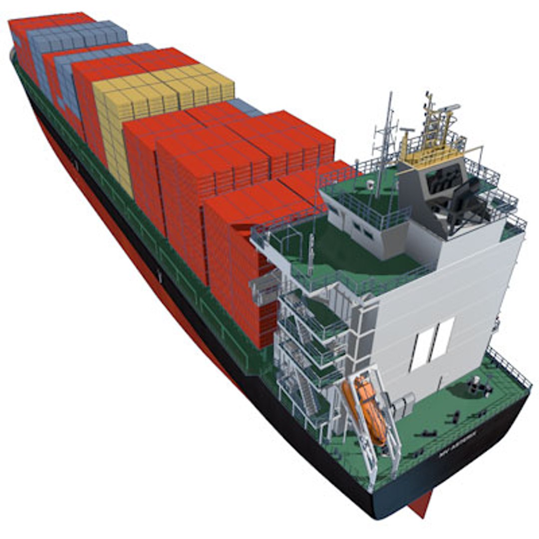 Container Vessel 3d Model