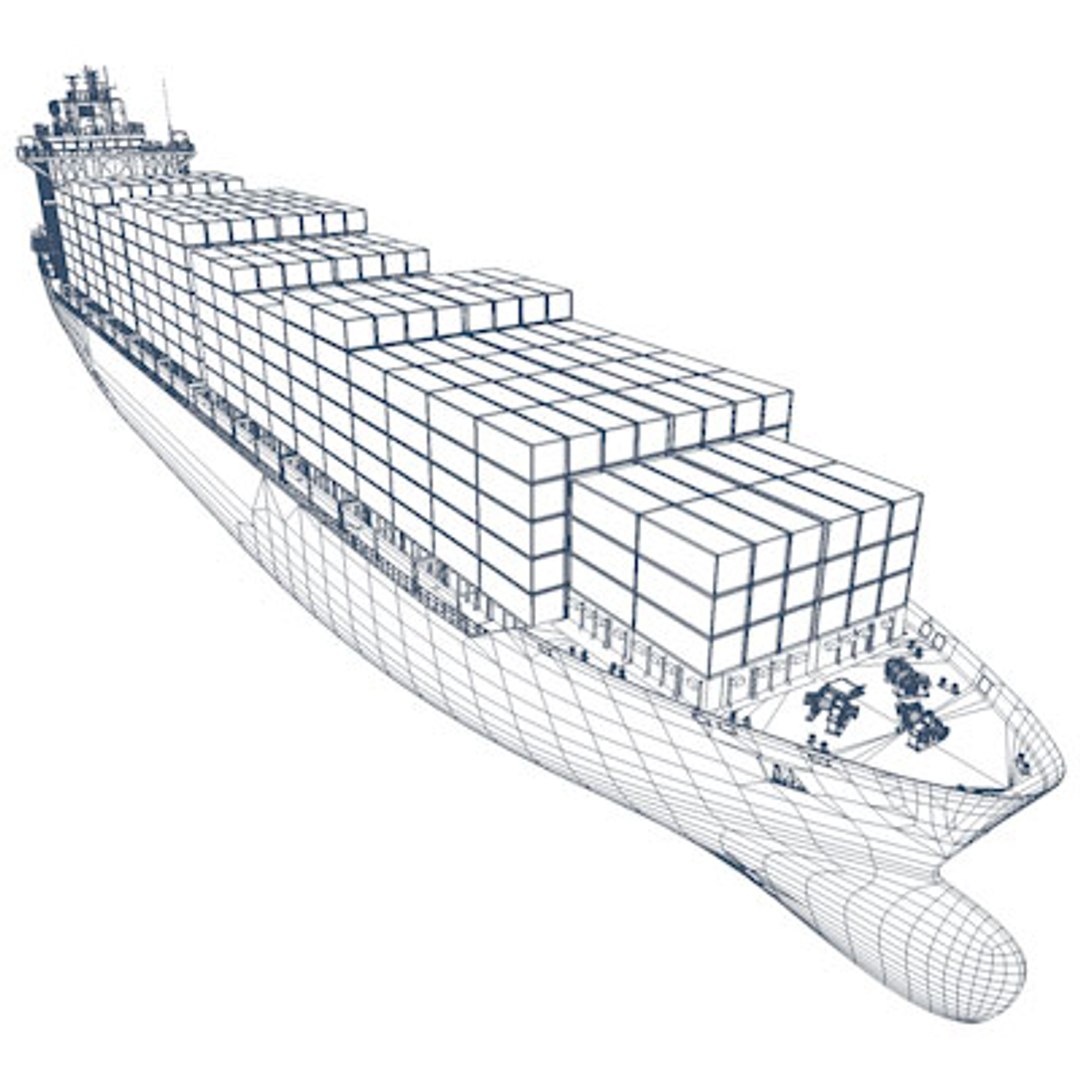 Container Vessel 3d Model