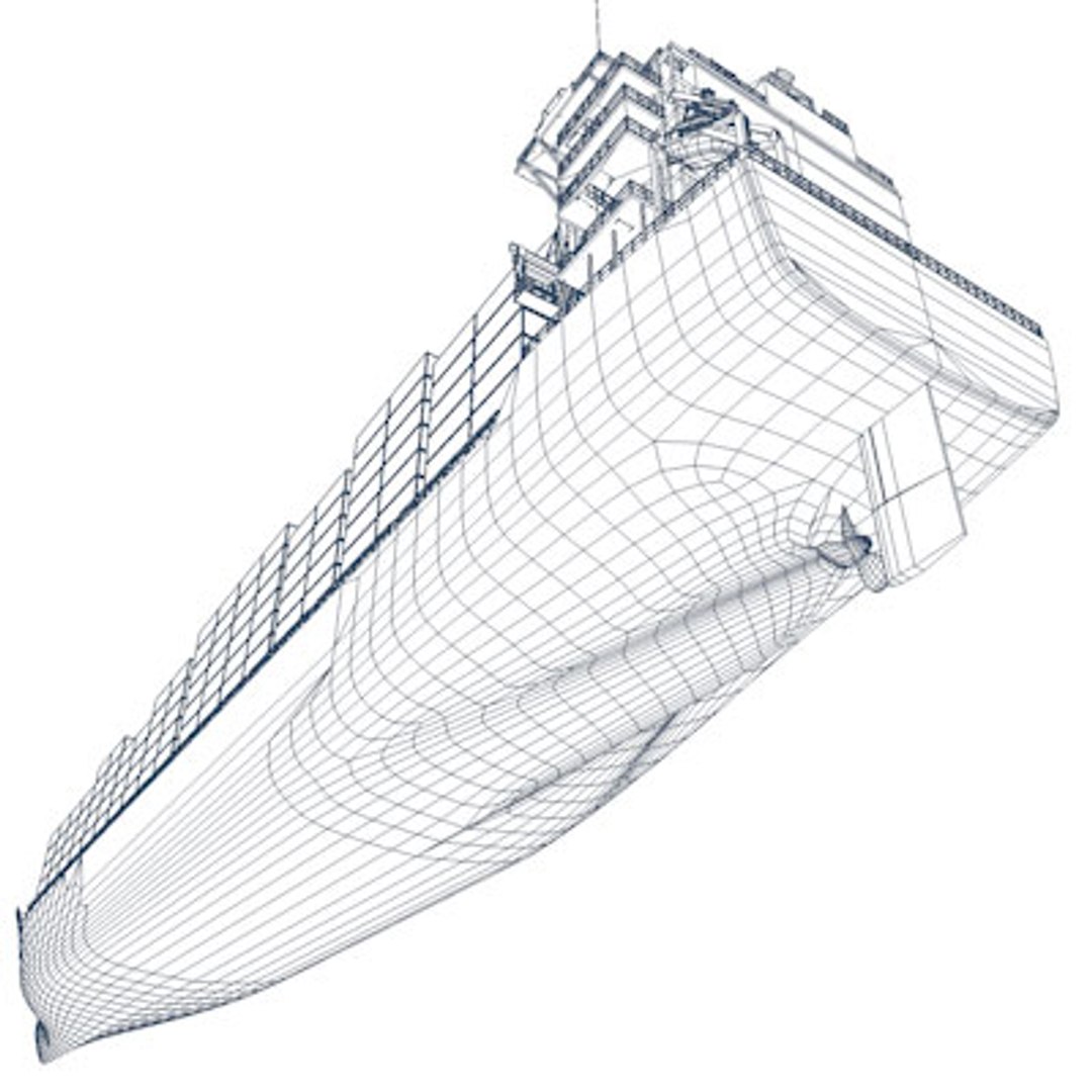 Container Vessel 3d Model