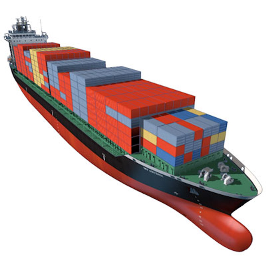 Container Vessel 3d Model