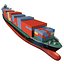Container Vessel 3d Model