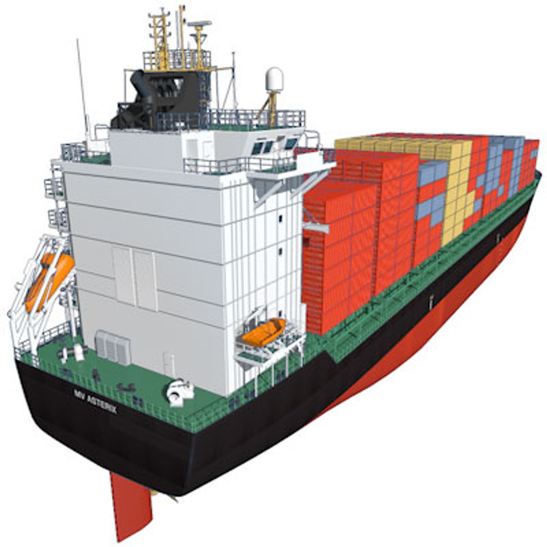 Container Vessel 3d Model