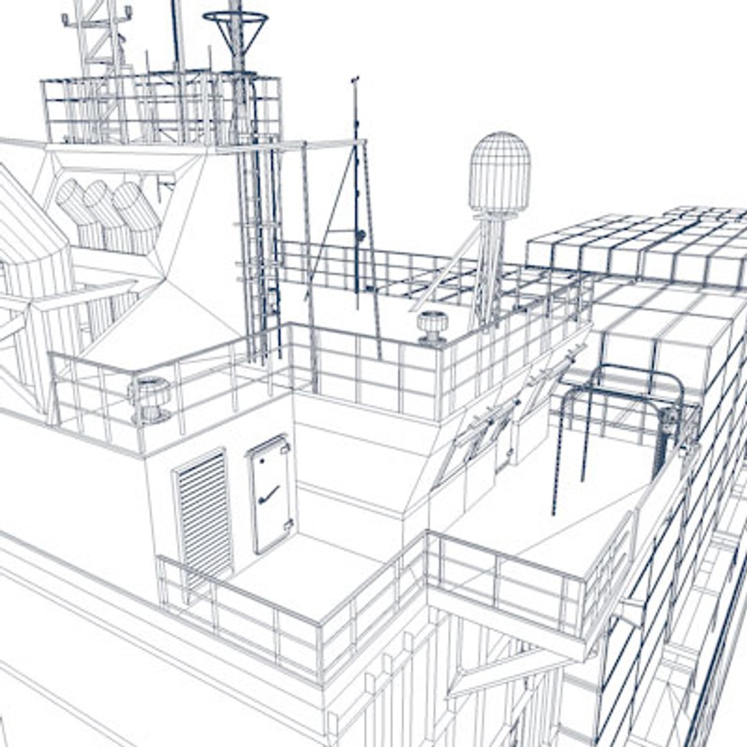 Container Vessel 3d Model