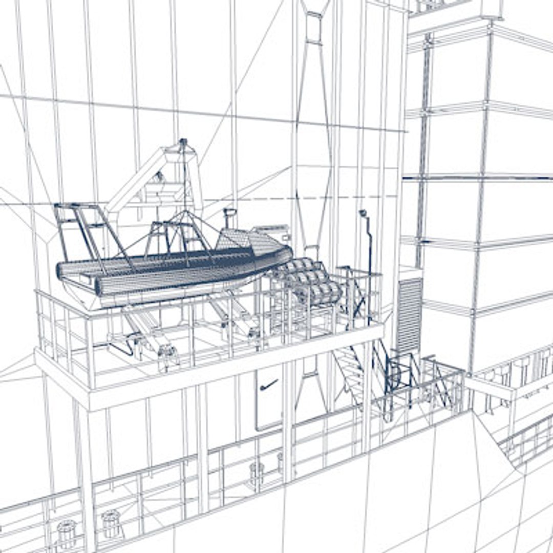 Container Vessel 3d Model