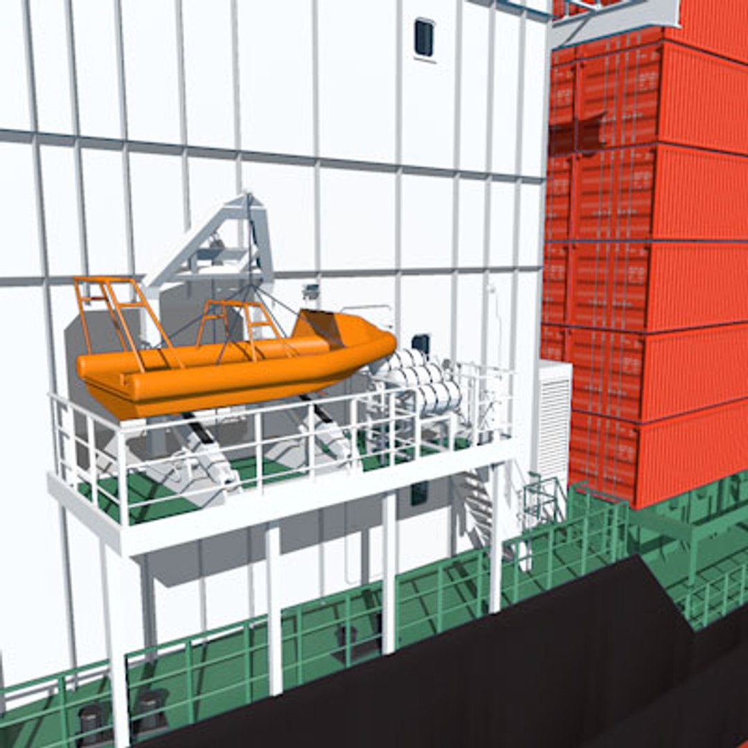 Container Vessel 3d Model