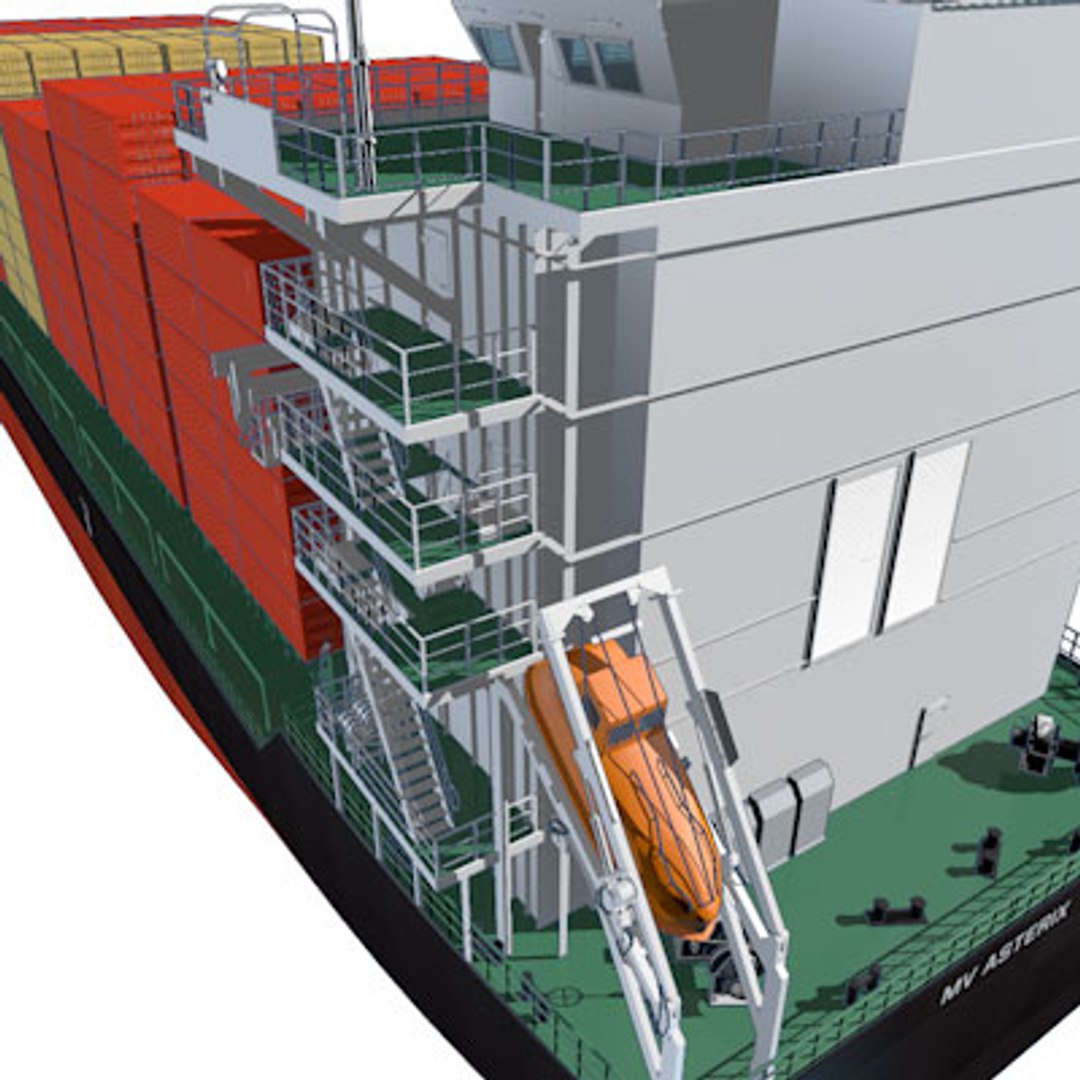 Container Vessel 3d Model
