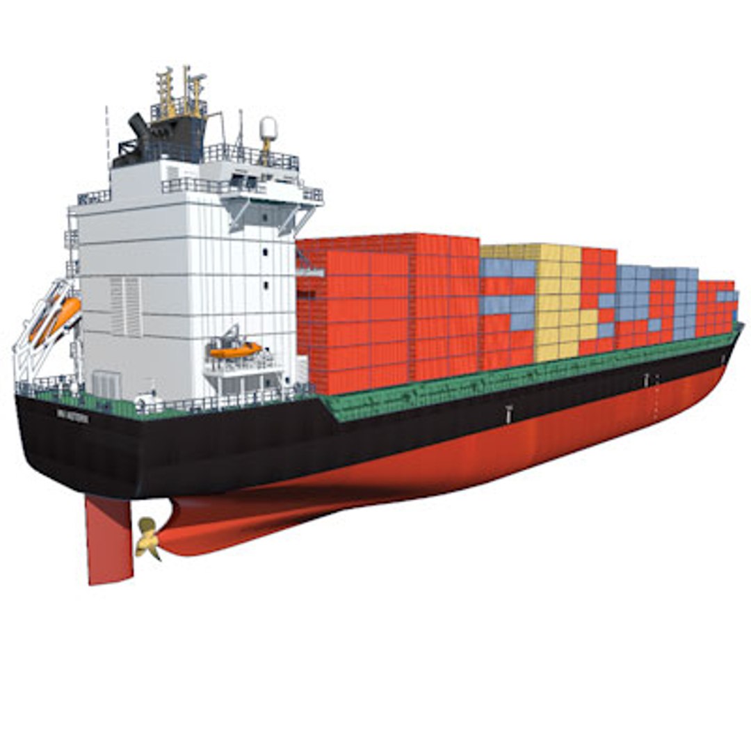 Container Vessel 3d Model