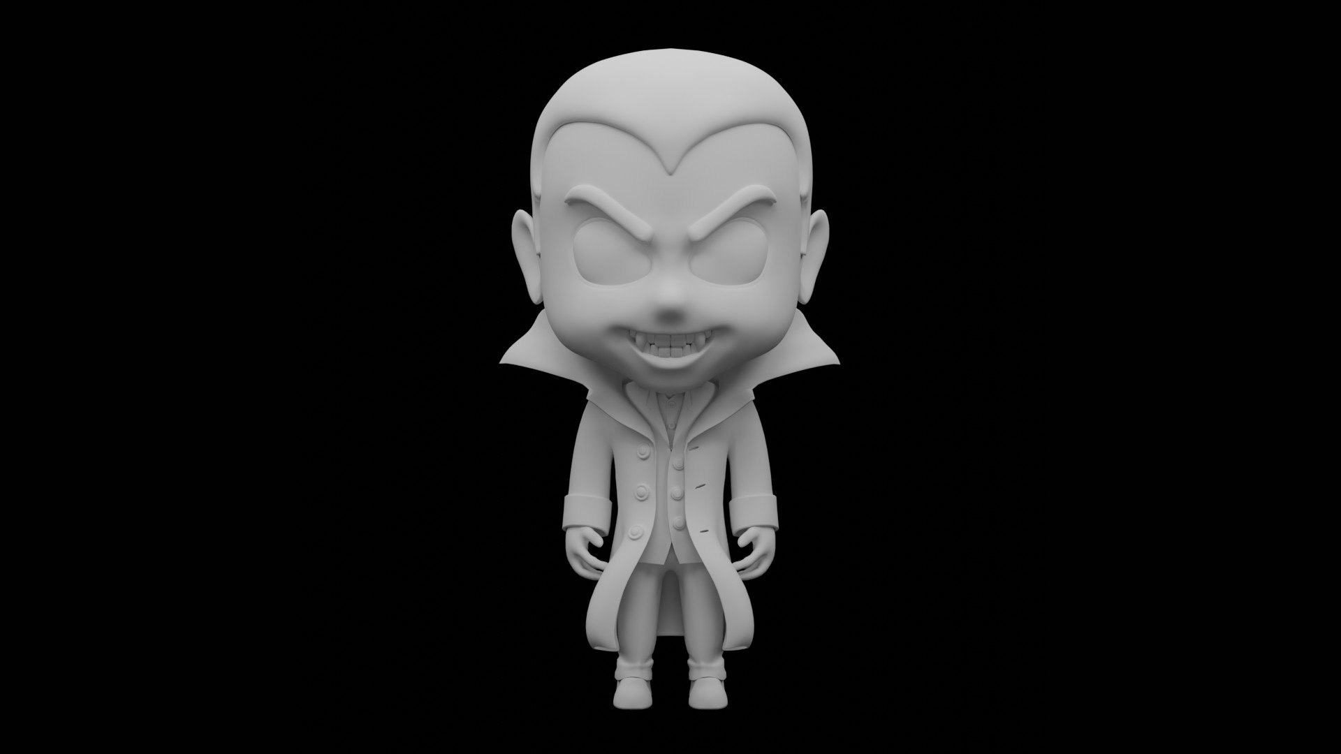 3D Dracula Chibi - TurboSquid 2130782