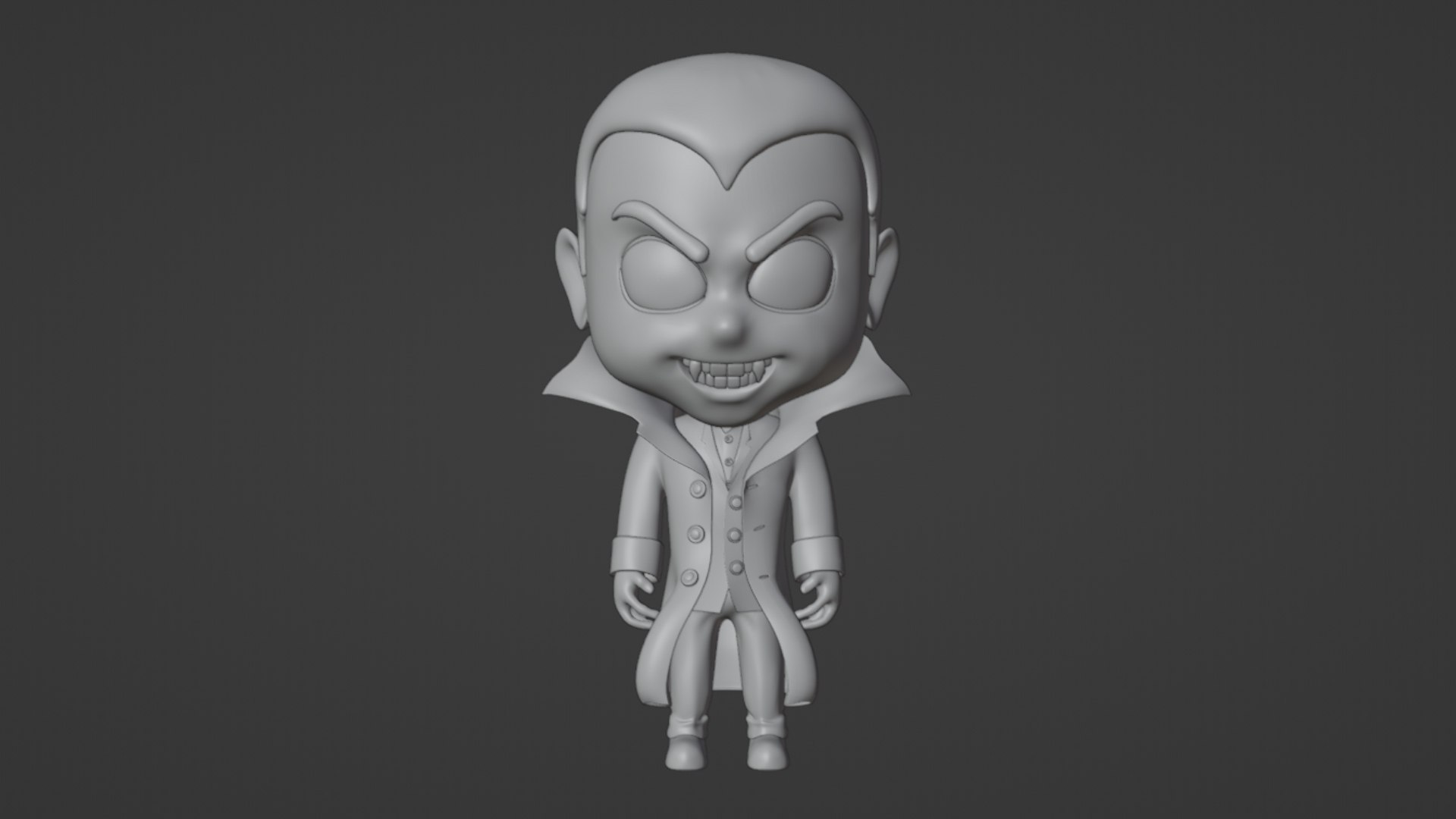 3D Dracula Chibi - TurboSquid 2130782