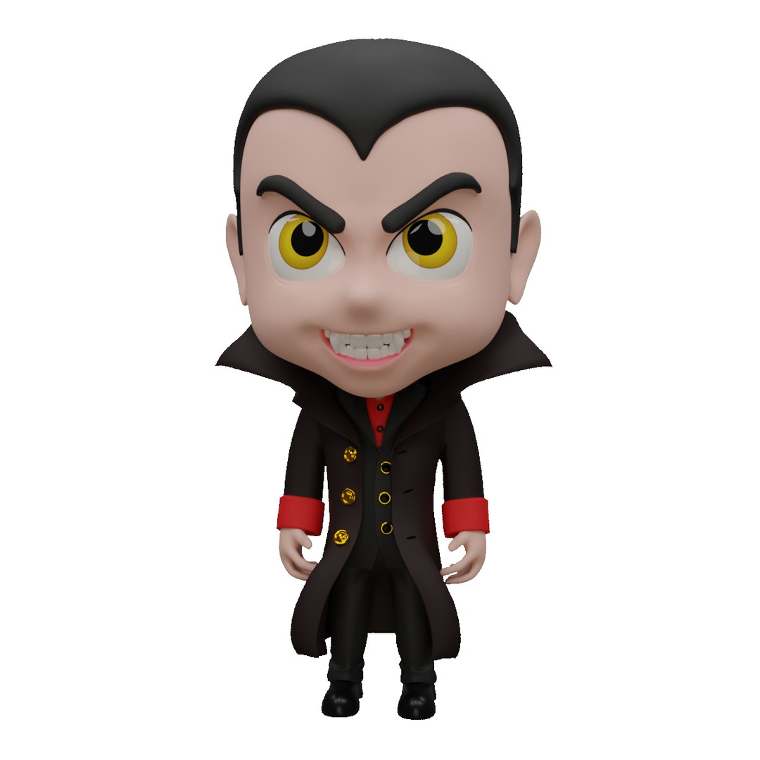 3D Dracula Chibi - TurboSquid 2130782