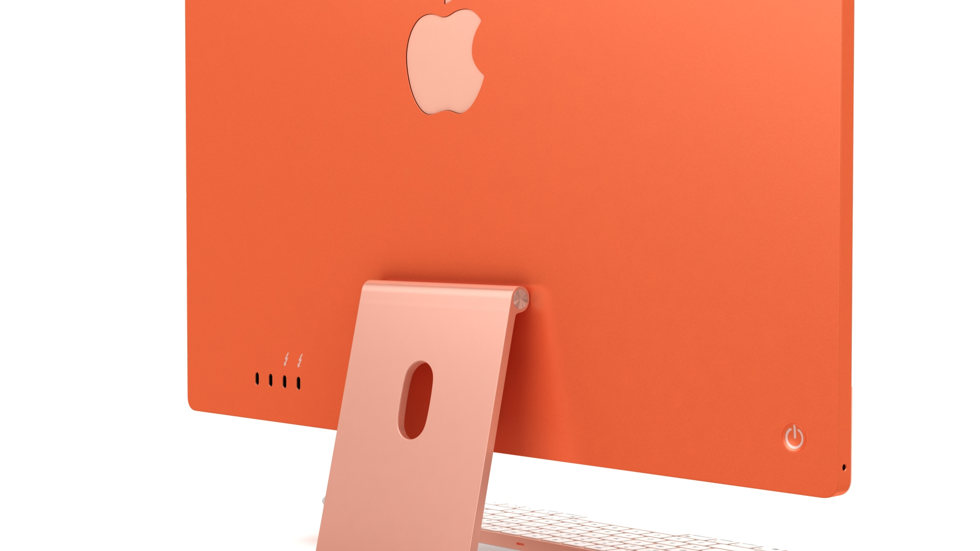 Apple iMac 24 인치 2021 Orange All Set 3D 모델 - TurboSquid 1733419