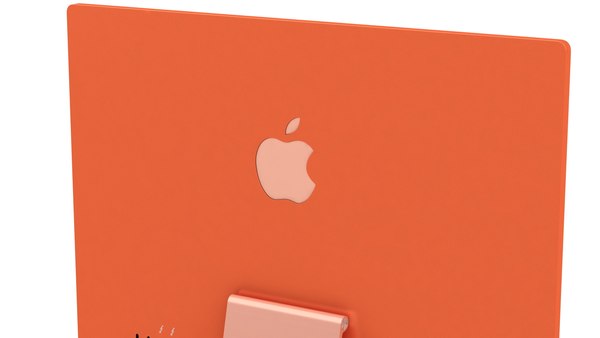 Apple iMac 24 inch 2021 Orange All Set 3D - TurboSquid 1733419