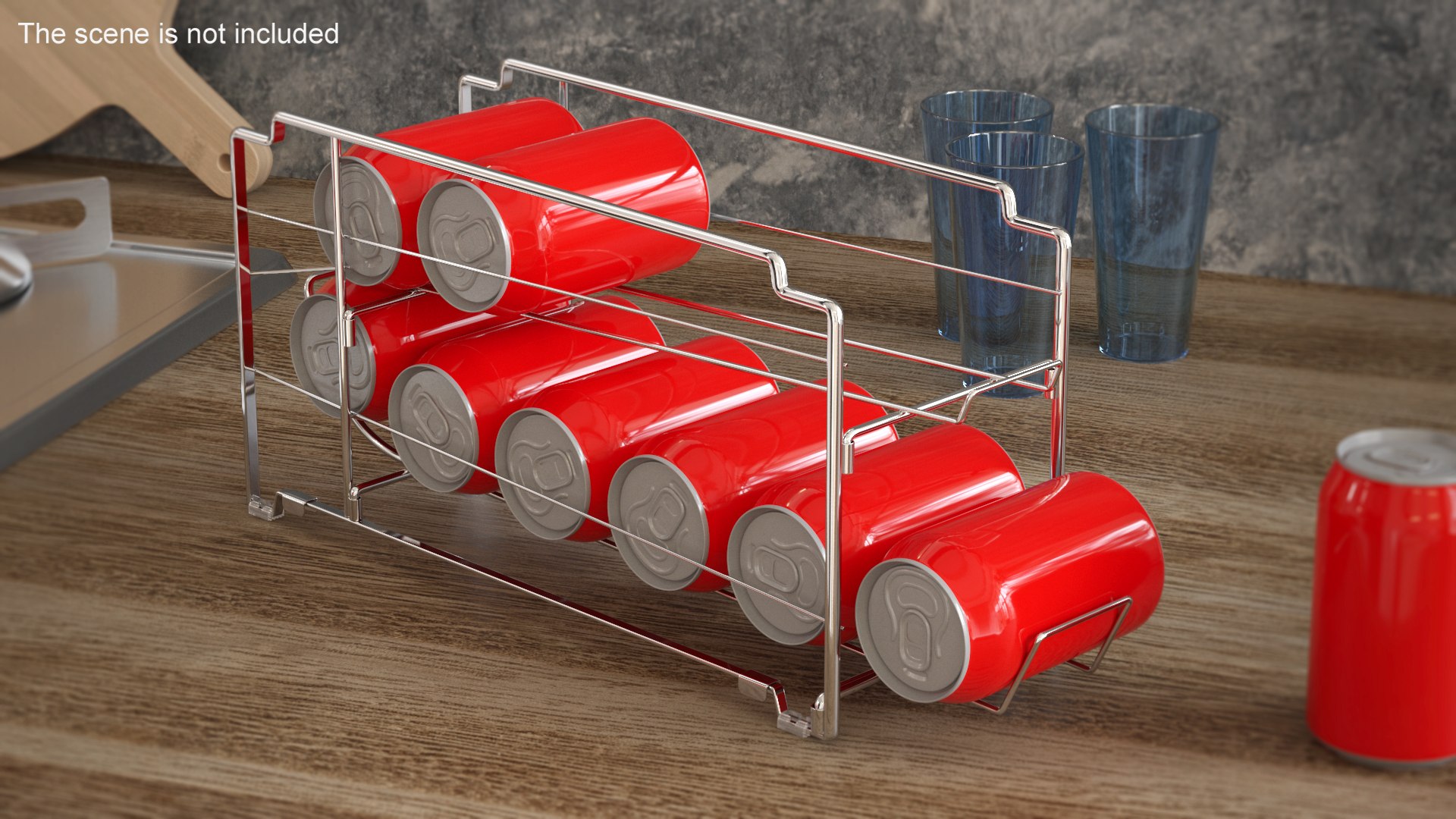 Cola Can Organizer Steel 3D - TurboSquid 2016255