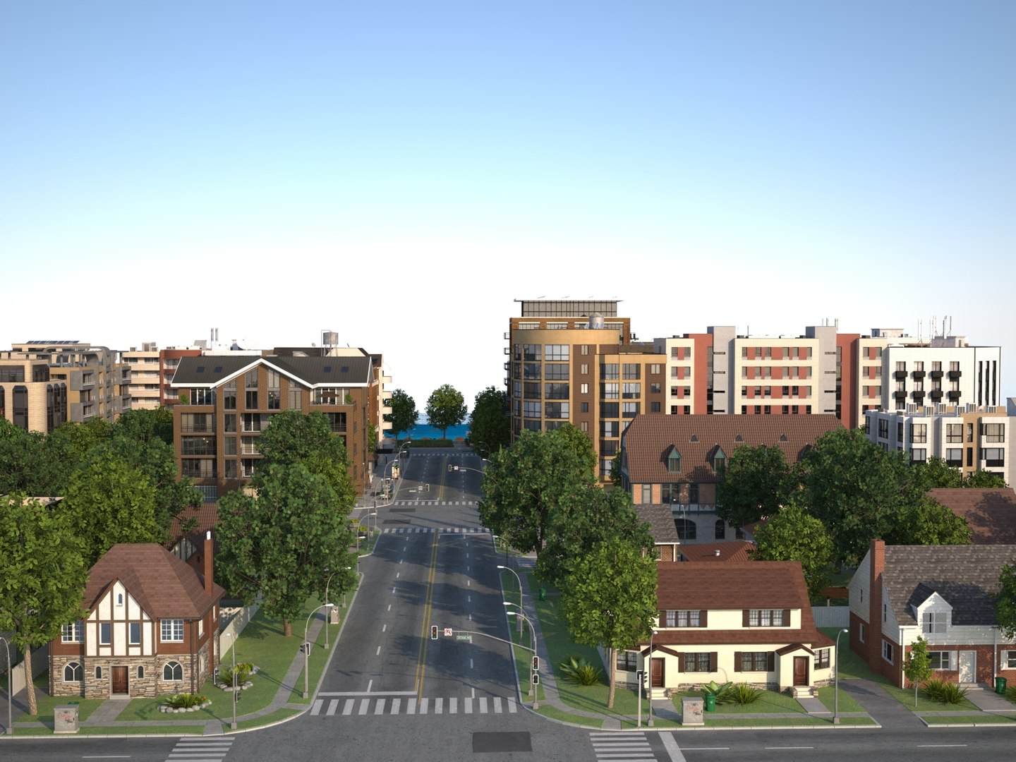 City beach 3D model - TurboSquid 1166663