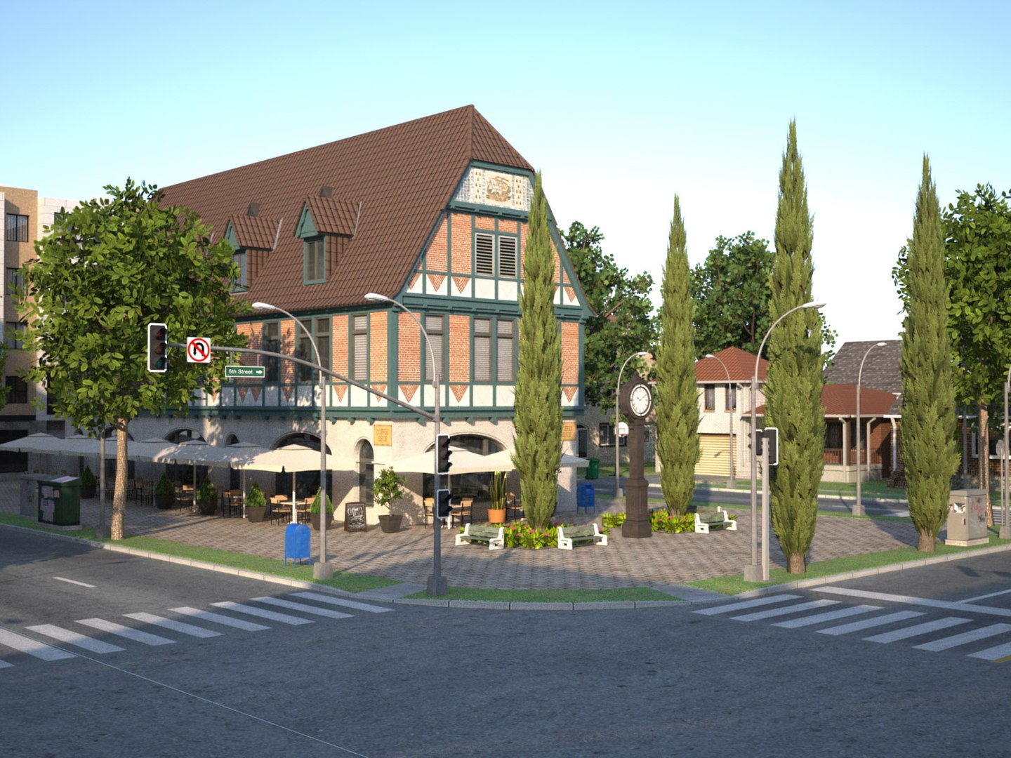 City beach 3D model - TurboSquid 1166663