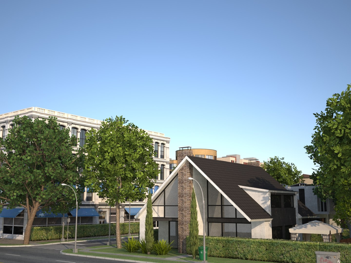 City beach 3D model - TurboSquid 1166663