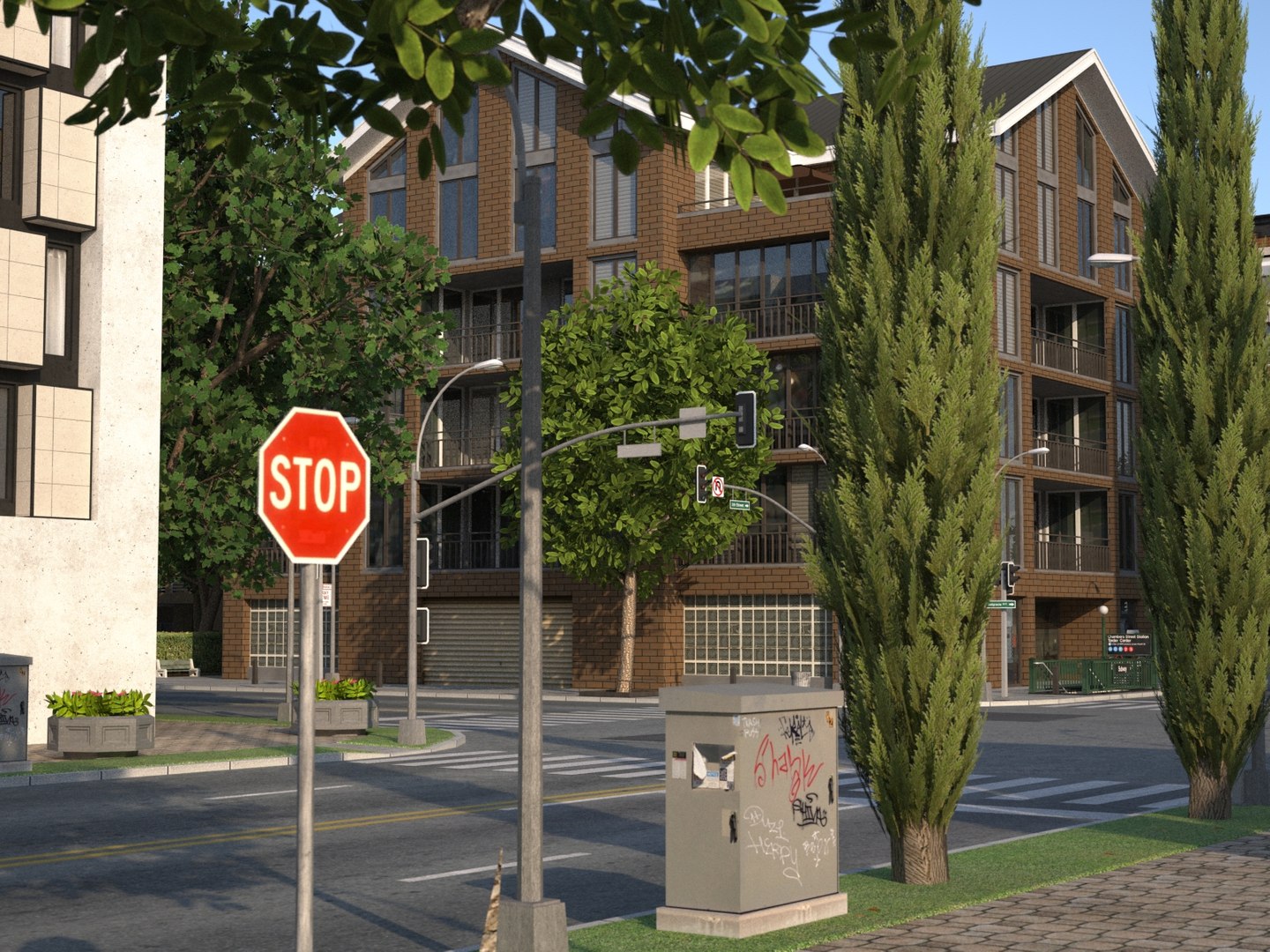 City beach 3D model - TurboSquid 1166663