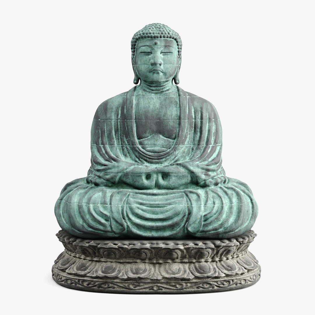 Buddha Japanese Statue 3D - TurboSquid 2106161