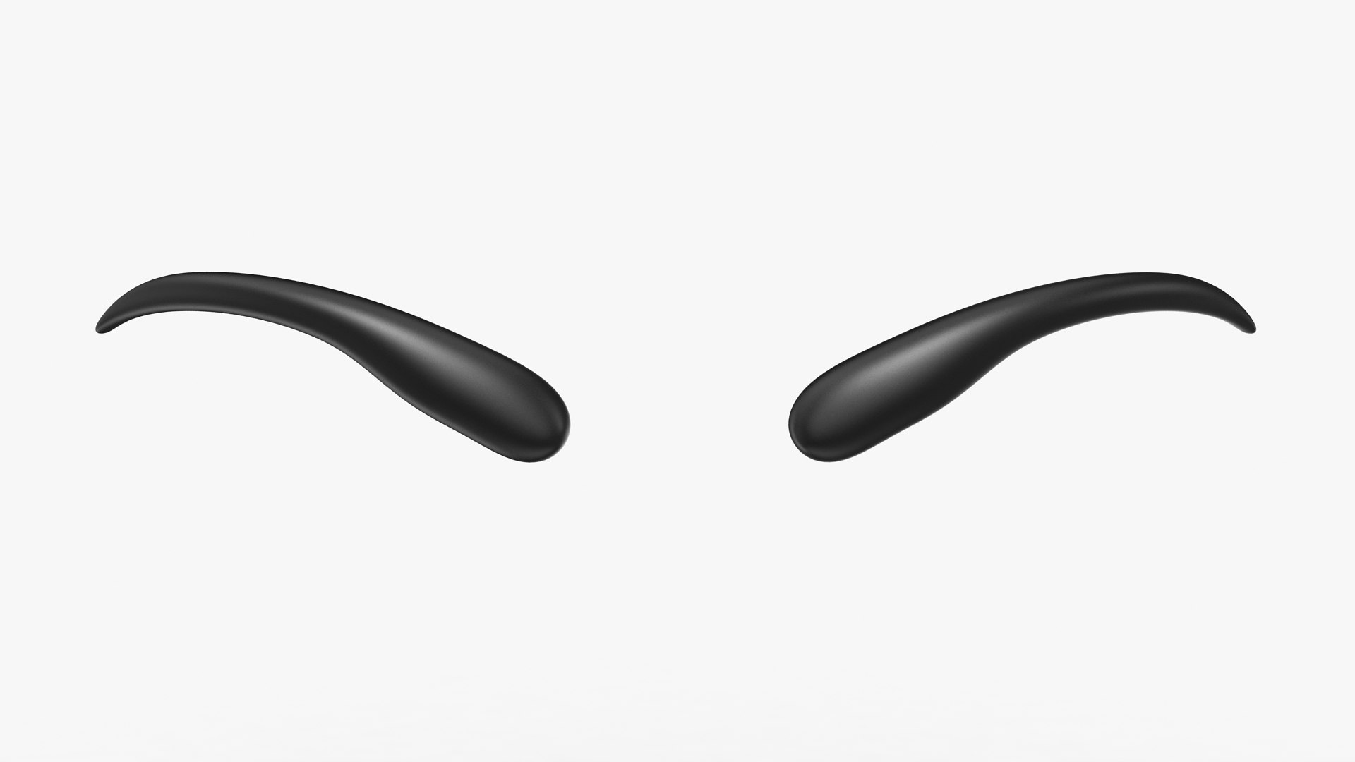 3D Cartoon Eyebrows 07 - TurboSquid 2083034