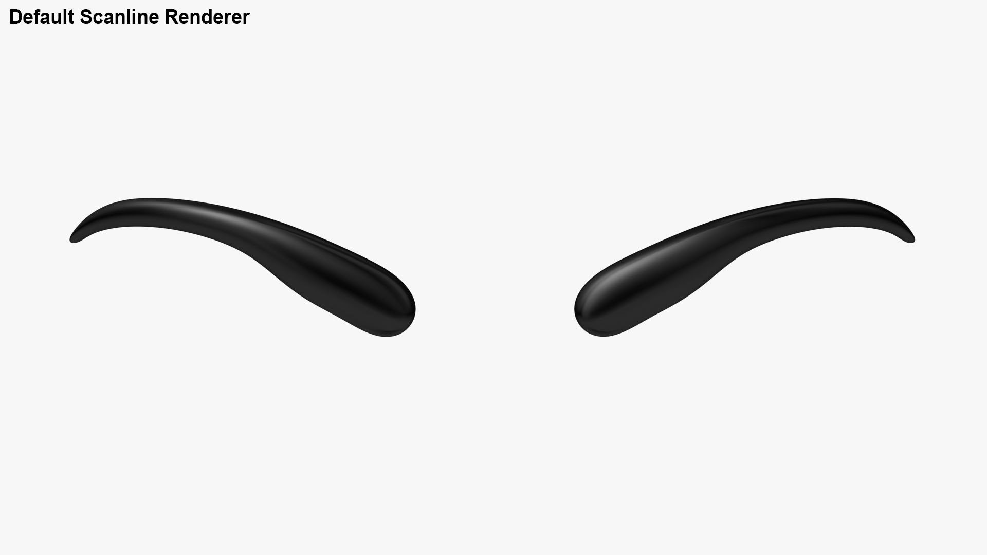 3D Cartoon Eyebrows 07 - TurboSquid 2083034