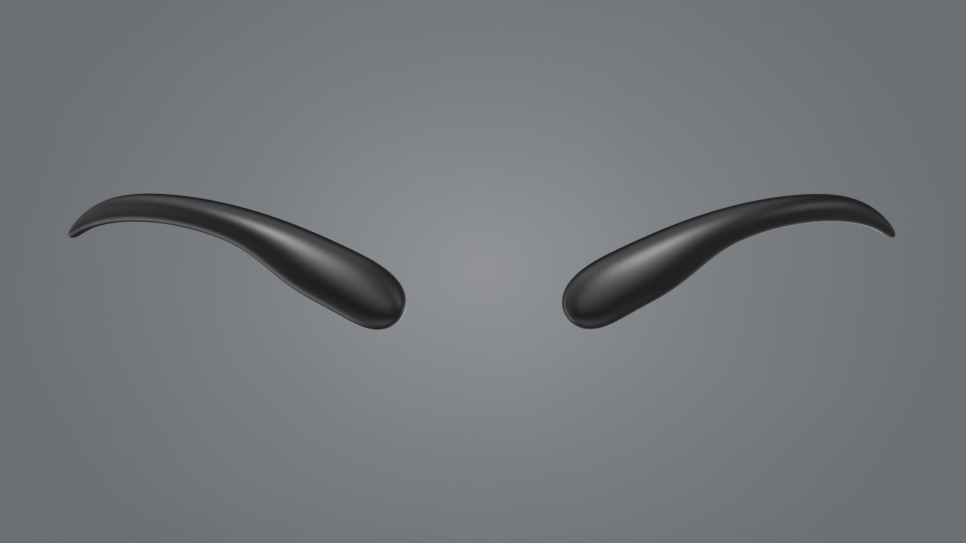 3D Cartoon Eyebrows 07 - TurboSquid 2083034