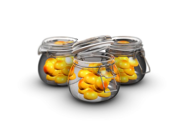 3d model of food jar