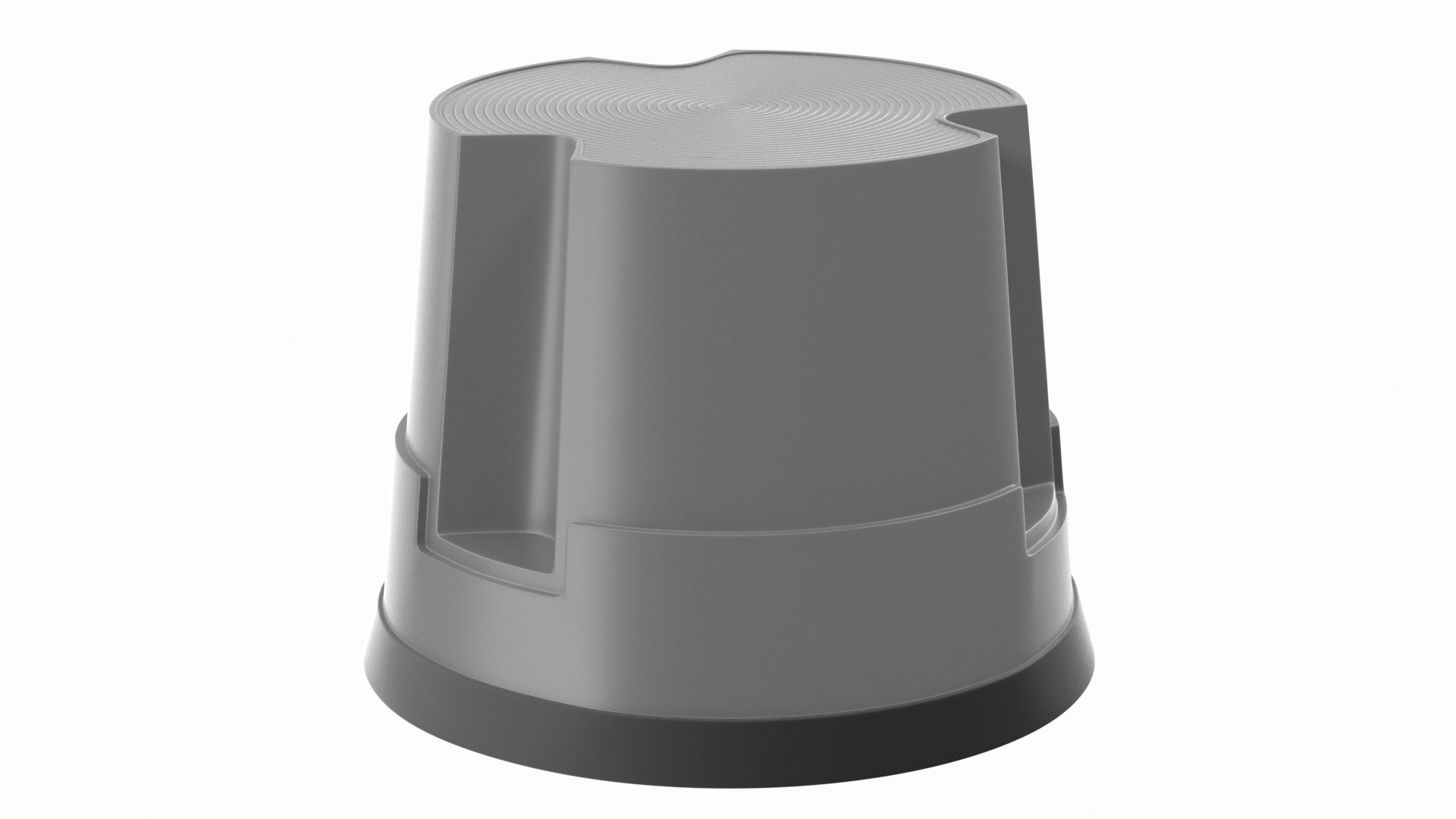 3D Kick Stool Grey - TurboSquid 1714281