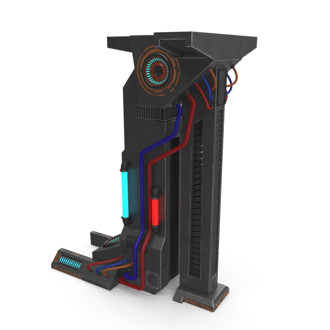 SciFi Pillar PBR 3D Model - TurboSquid 1821330