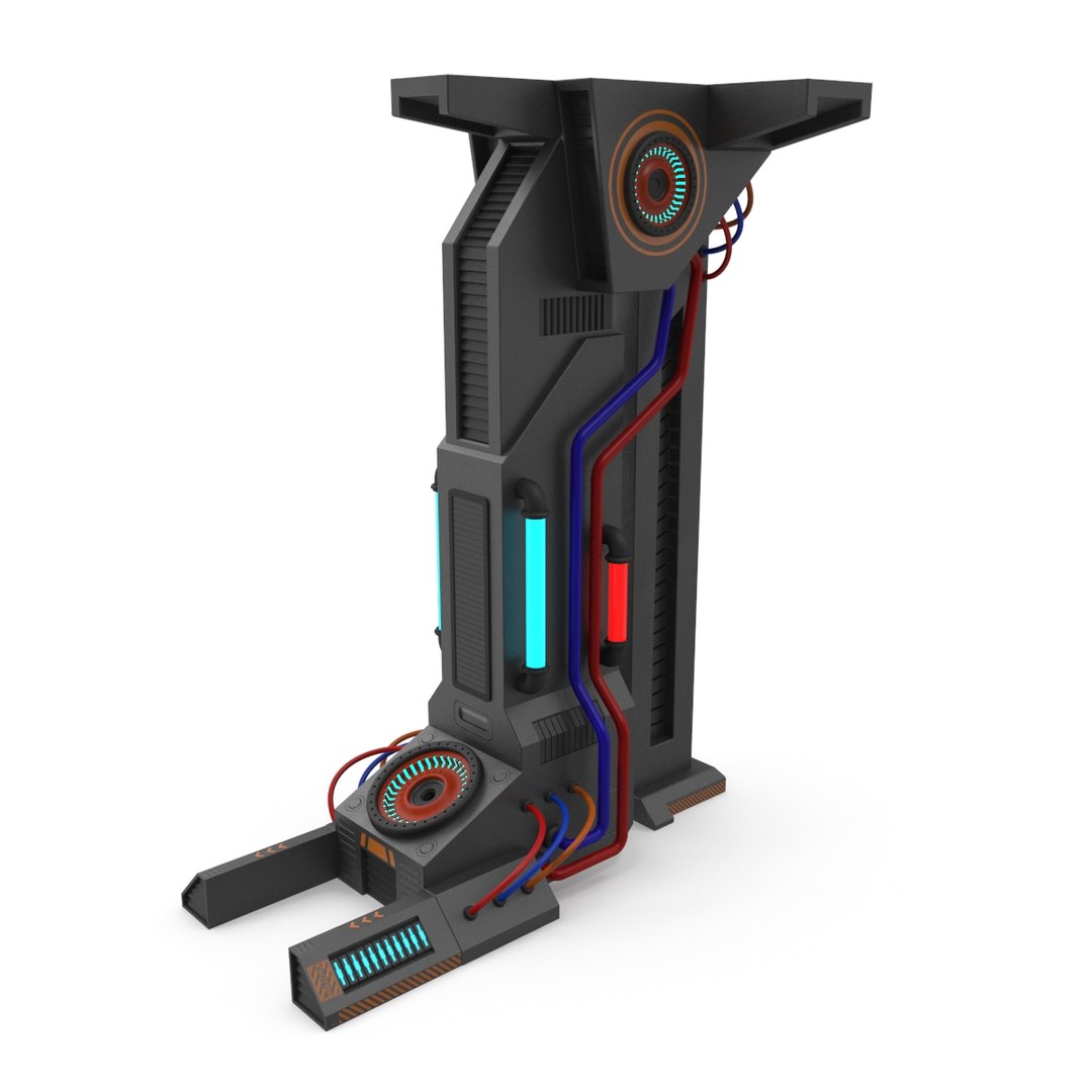 SciFi Pillar PBR 3D Model - TurboSquid 1821330