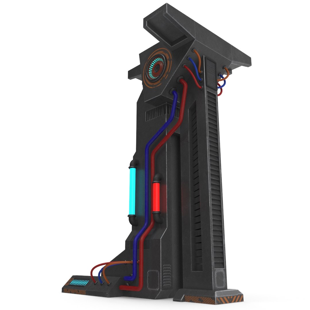 SciFi Pillar PBR 3D Model - TurboSquid 1821330