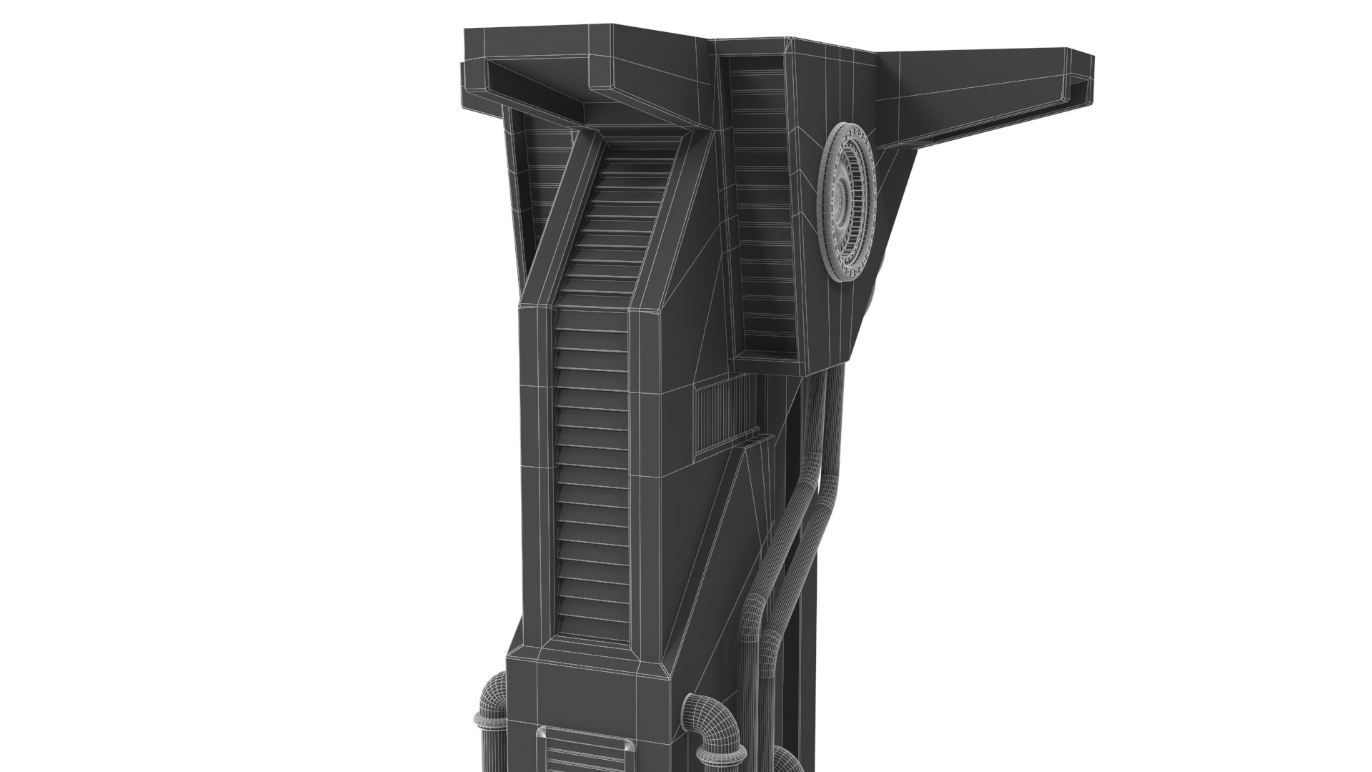 SciFi Pillar PBR 3D Model - TurboSquid 1821330