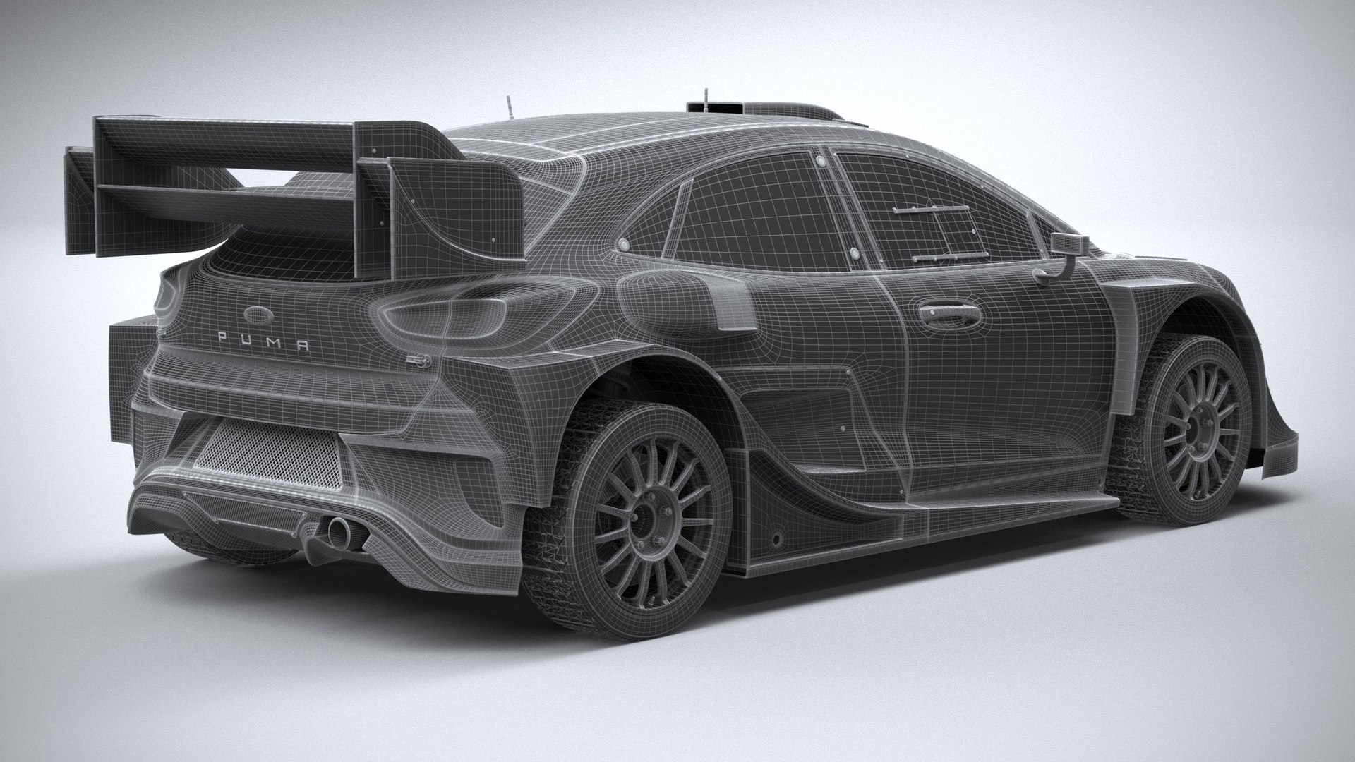 Ford Puma M-Sport Hybrid Rally1 2022 3D model - TurboSquid 1881710