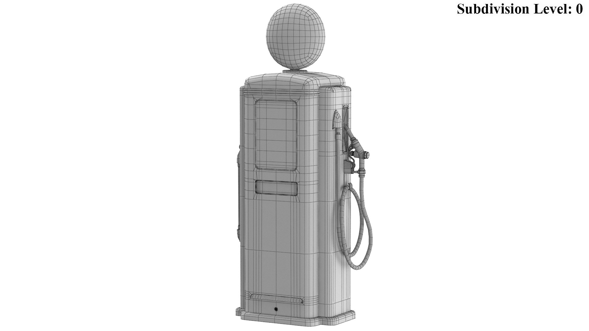 Retro Shell Gas Pump 3D Model - TurboSquid 2017066