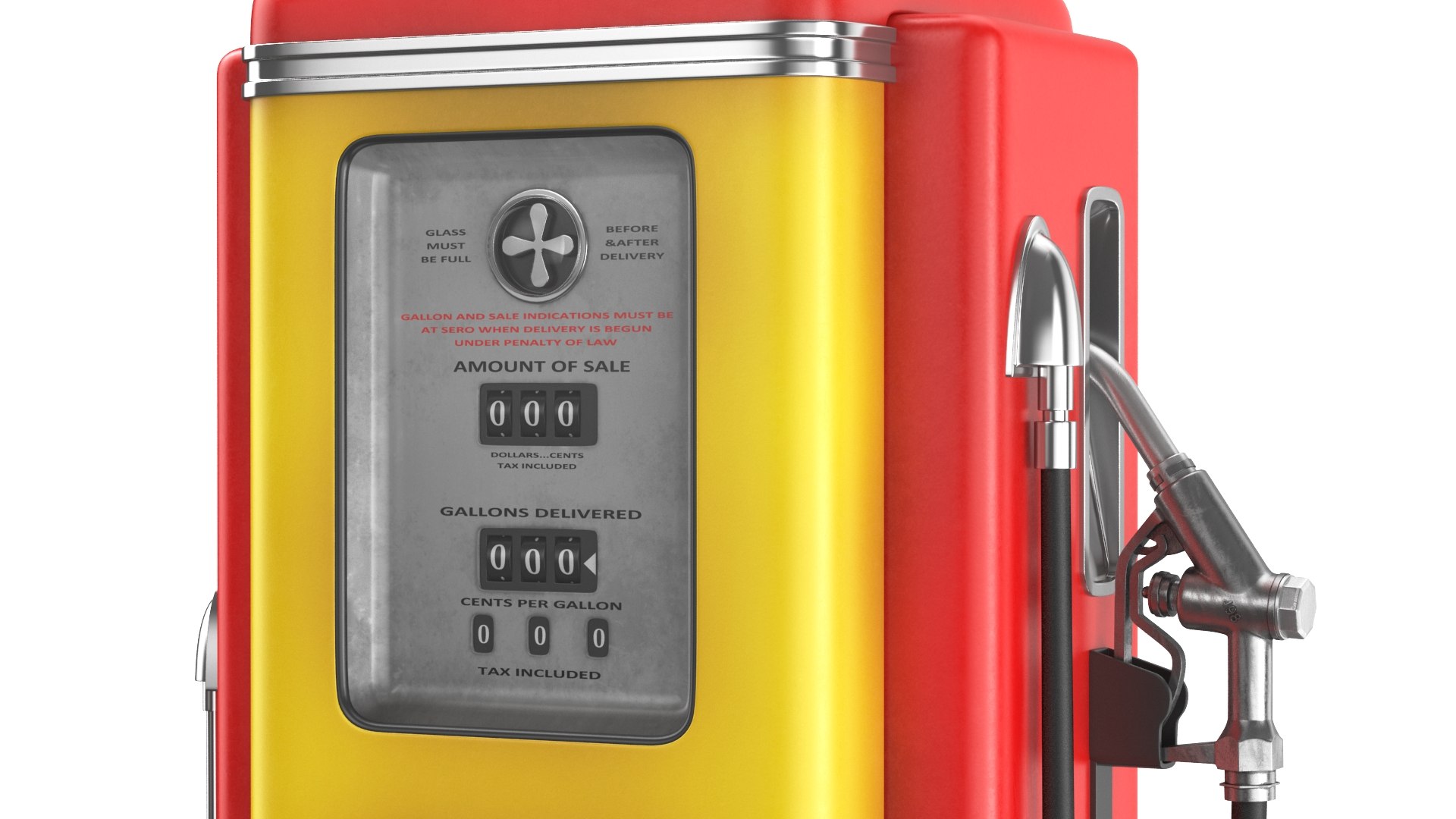 Retro Shell Gas Pump 3D Model - TurboSquid 2017066