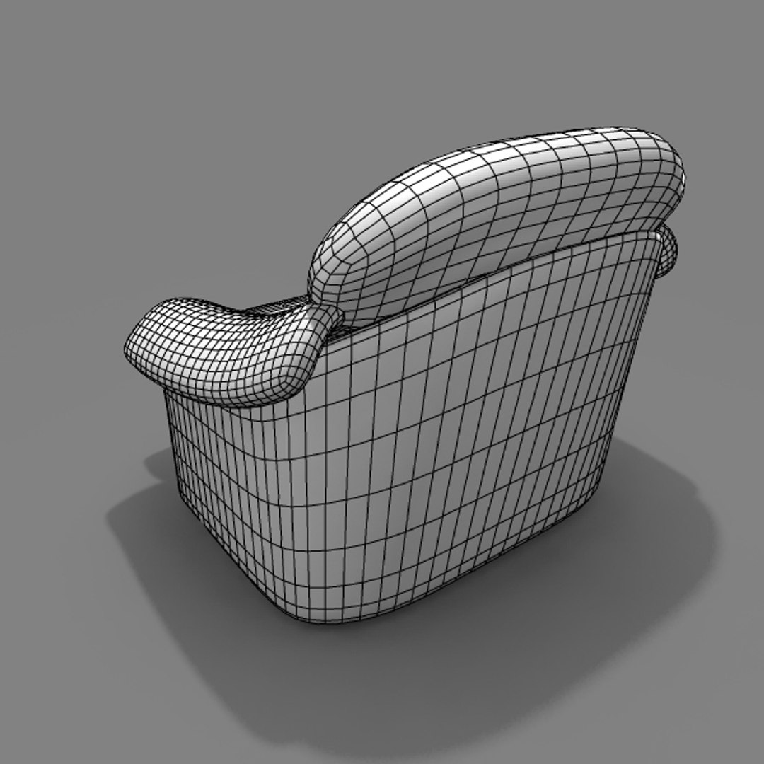 3d armchair chair