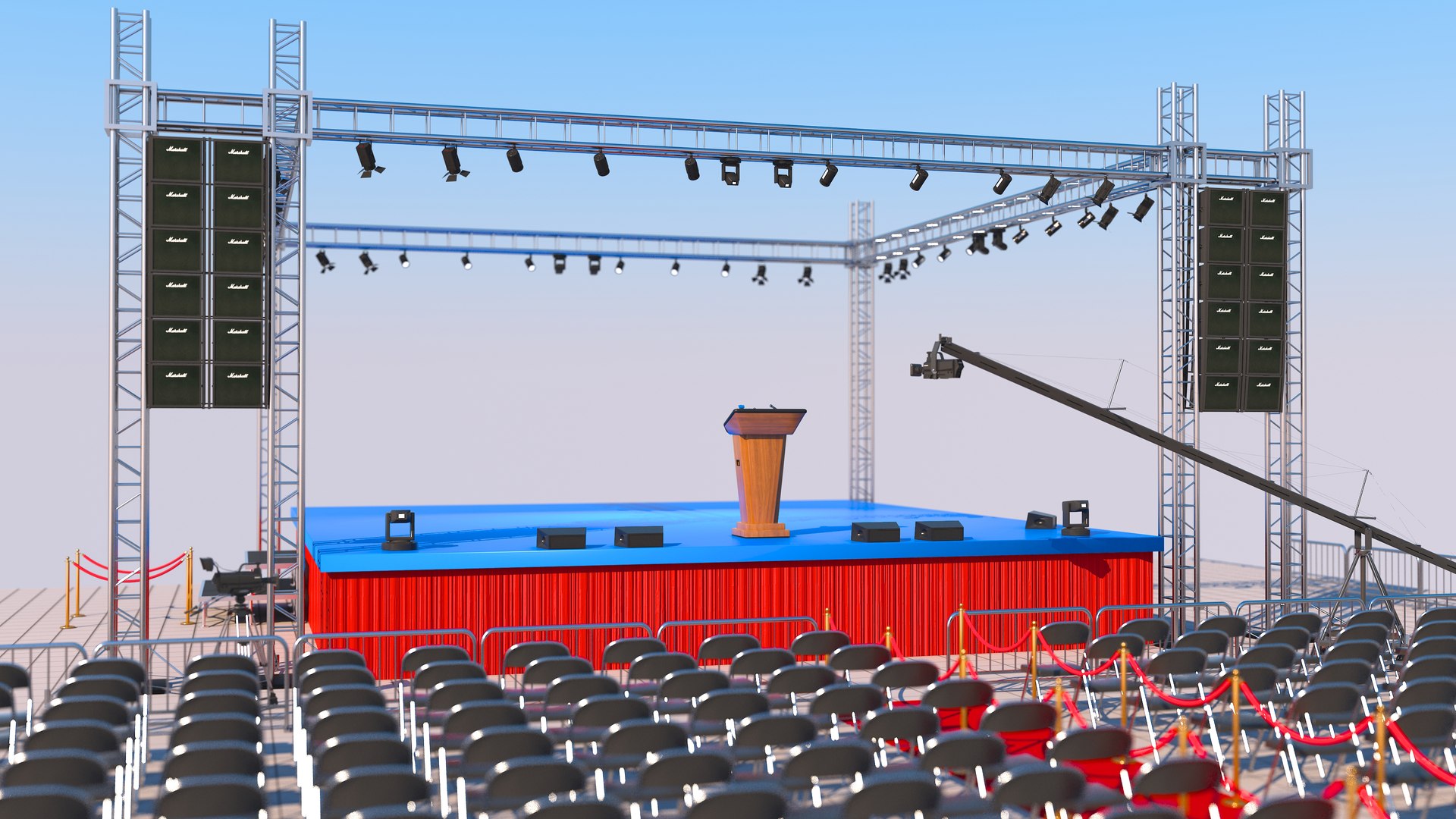 3D Meeting Truss Stage 2 Model - TurboSquid 1981617