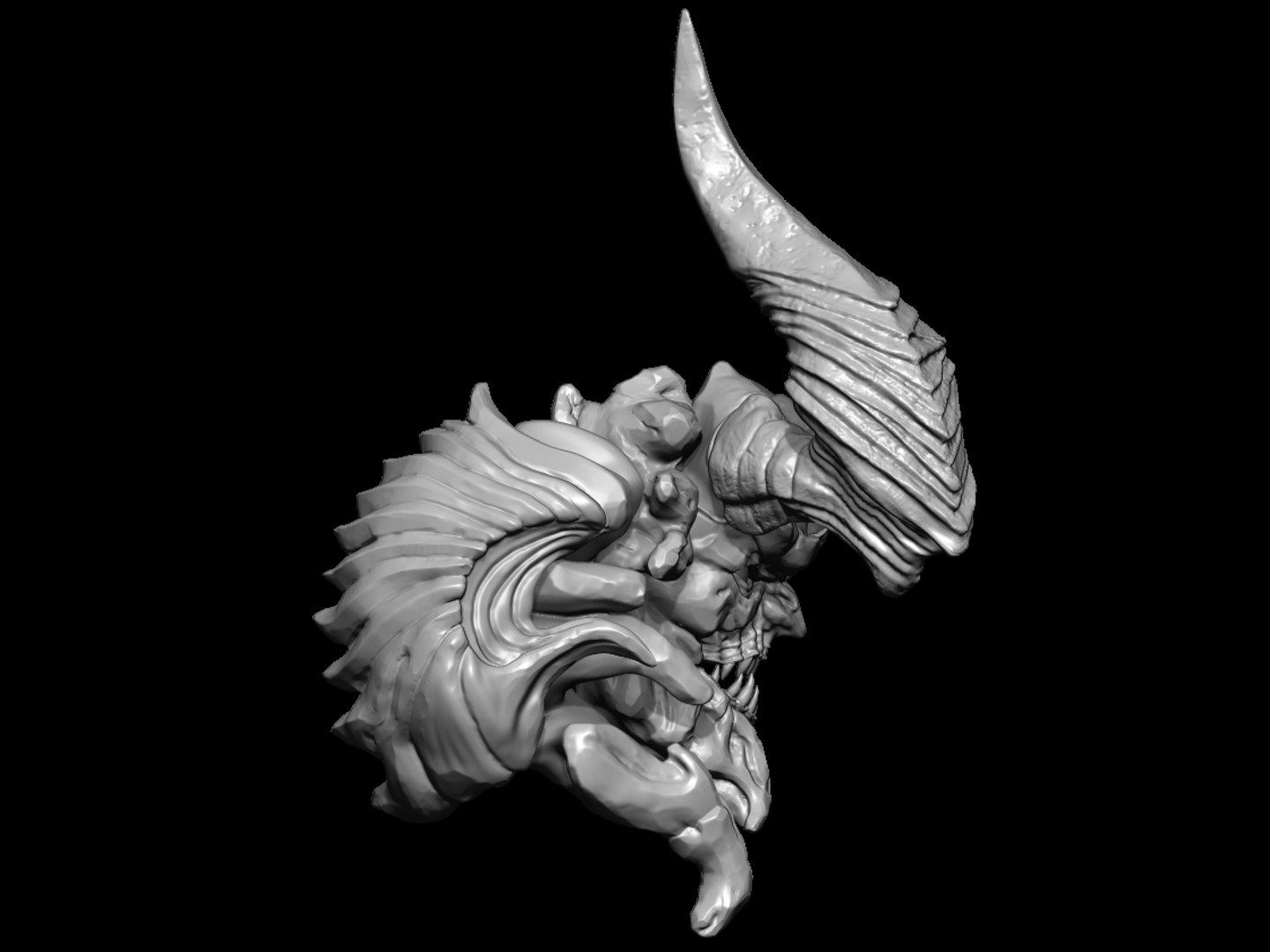 3d Model Monster Head