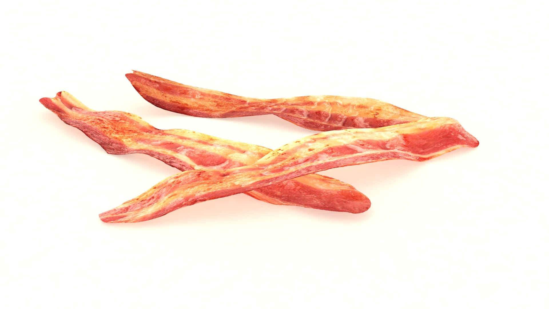 3D Bacon Food Meat - TurboSquid 1354820