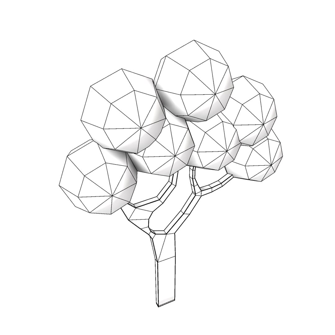 3ds max cartoon tree